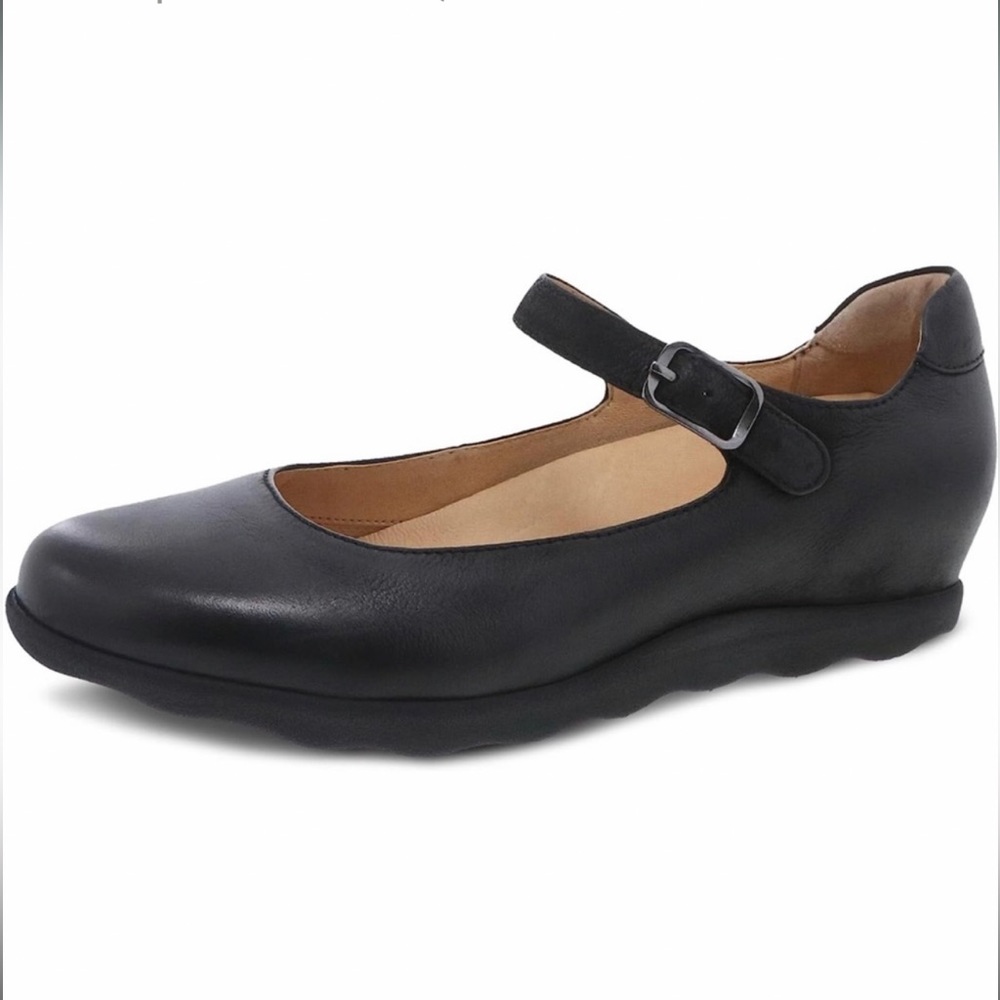 Dansko Marcella Black Mary Jane Shoes - Gem